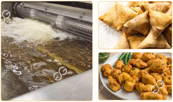 Industrial Samosa Pakora Frying Machine 300KG/H - Frying Solution