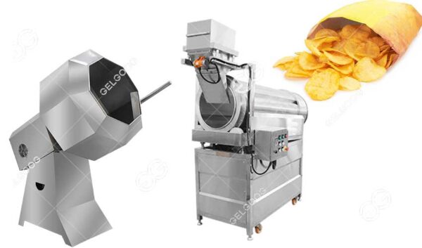 Types Of Commercial Potato Chips Seasoning Machine - Frying Solution